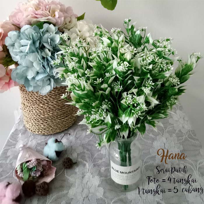 Jual Daun rumput plastik dekorasi/rumput artificial bunga plastik ...