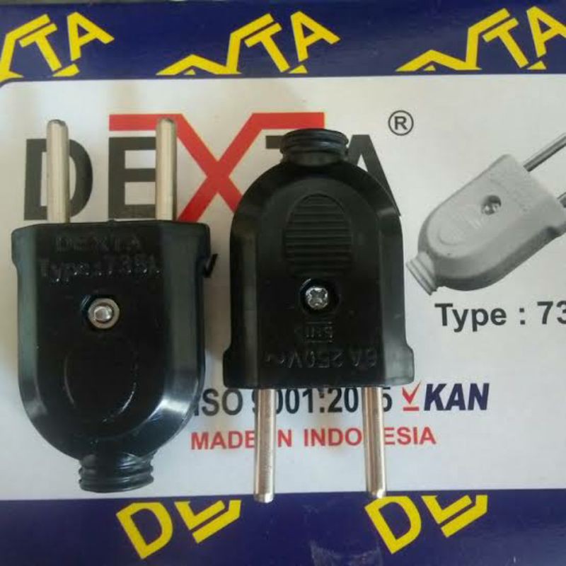 Jual Steker Colokan Listrik 1 Phase Fase Hitam DEXTA DX-735L | Shopee ...