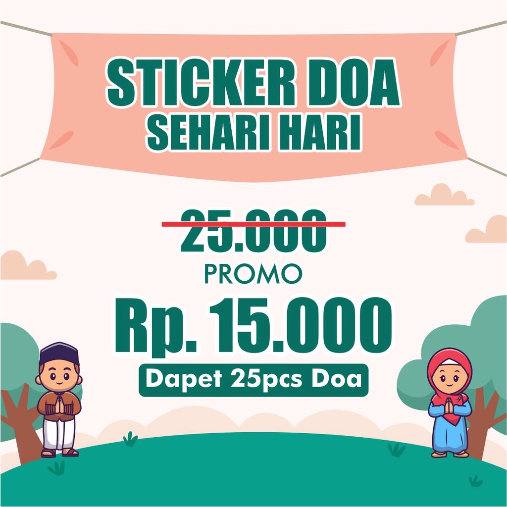 Jual Stiker Sticker Doa Sehari hari cocok untuk anak-anak Edukasi ...