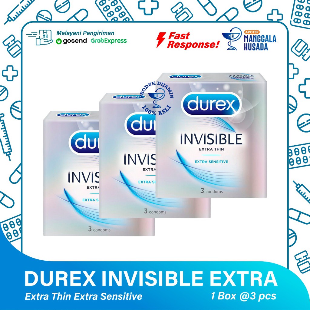 Jual DUREX INVISIBLE EXTRA THIN PER BOX | Shopee Indonesia