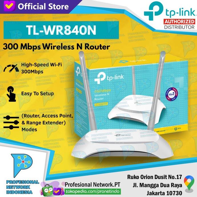 Jual TP-LINK TL-WR840N 300MBPS WIRELESS N ROUTER | Shopee Indonesia