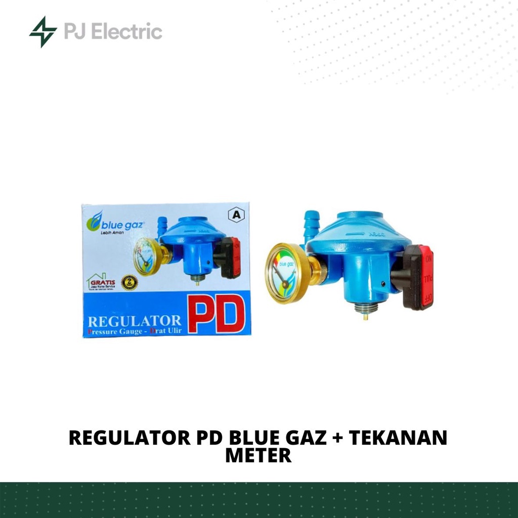 Jual REGULATOR PD BLUE GAZ + TEKANAN METER | Shopee Indonesia