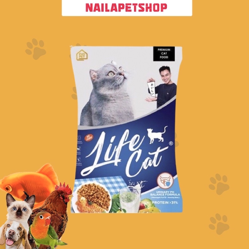 Jual MAKANAN KUCING LIFE CAT 1kg / LIFE CAT DRY FOOD 1kg | Shopee Indonesia