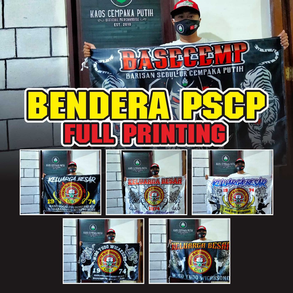 Jual BENDERA PSCP PRINTING BANYAK PILIHAN - BENDERA CEMPAKA PUTIH ...