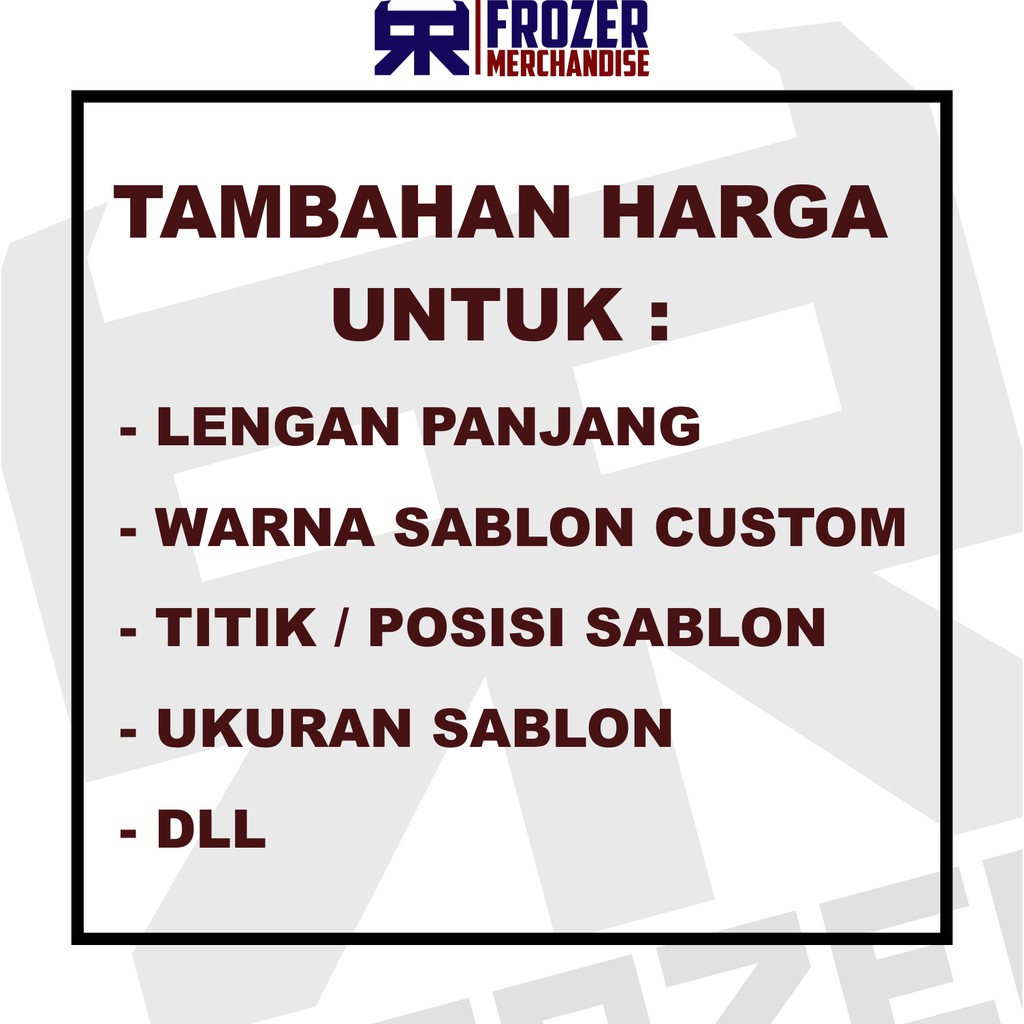 Jual TAMBAHAN WARNA ATAU UKURAN AREA SABLON | Shopee Indonesia