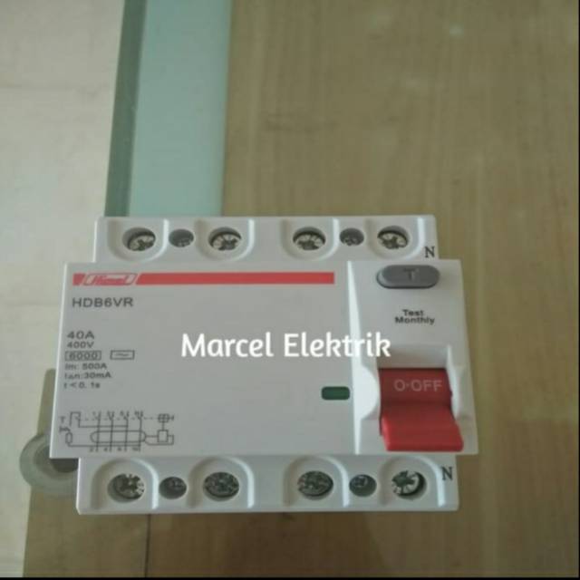 Jual ELCB HIMEL HDB 6VR 440SC 4 PHASE 40A 30mA AC | Shopee Indonesia