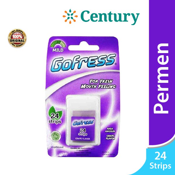 Jual Go Fress Grape satu pads isi 24 pc / permen hisap / tenggorokkan ...