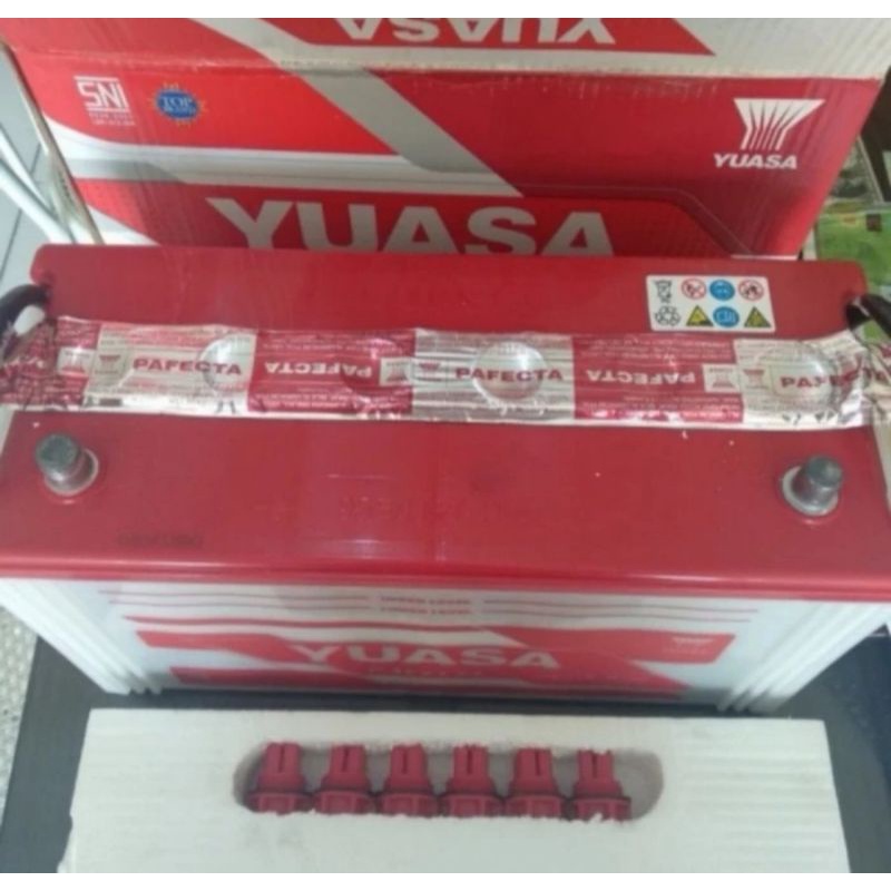 Jual AKI BATERAI BASAH YUASA PAFECTA N100/95E41R MOBIL TAFT ROCKY GENSET ALAT BERAT 12V 100AH ...