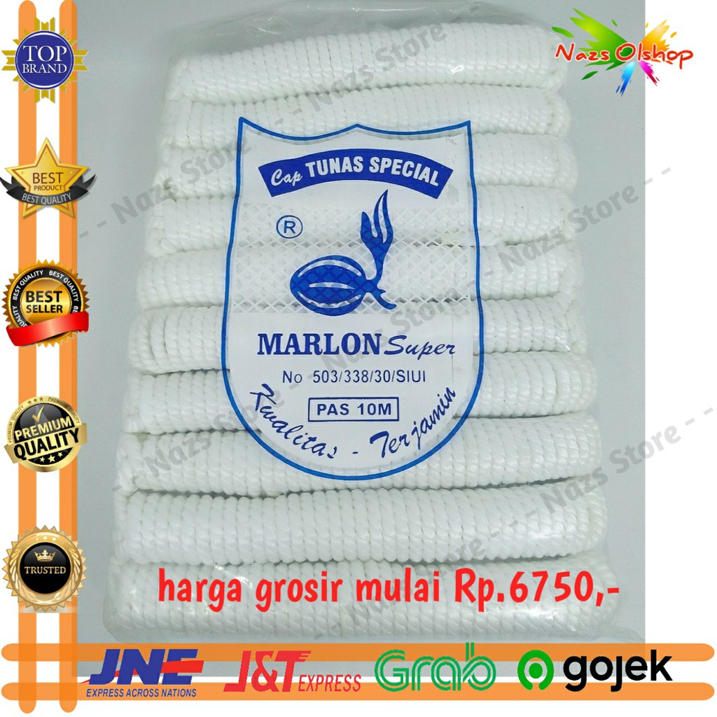 Jual Tali Tambang Pramuka Marlon 10 Meter Tali Serat Nilon / Nylon ...