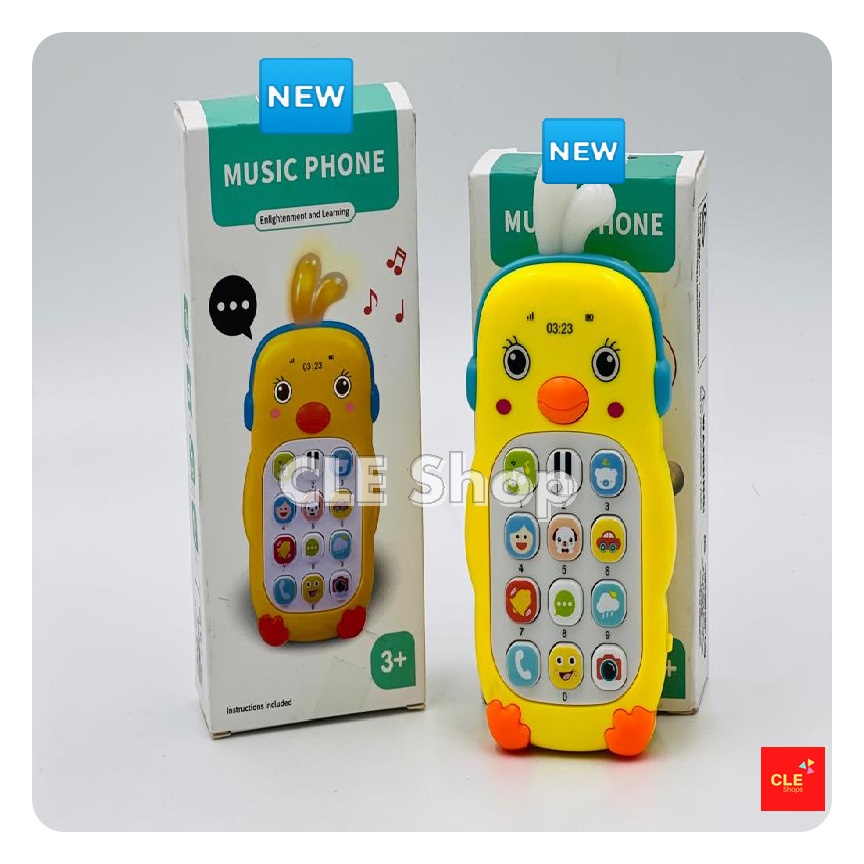 Jual Mainan Hp musik- mainan Telepon Handphone - HP Musik Phone duck ...