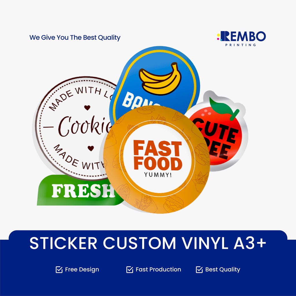 Jual Cetak Stiker Custom *ANTI AIR* Sticker Segel Label Makanan Botol ...