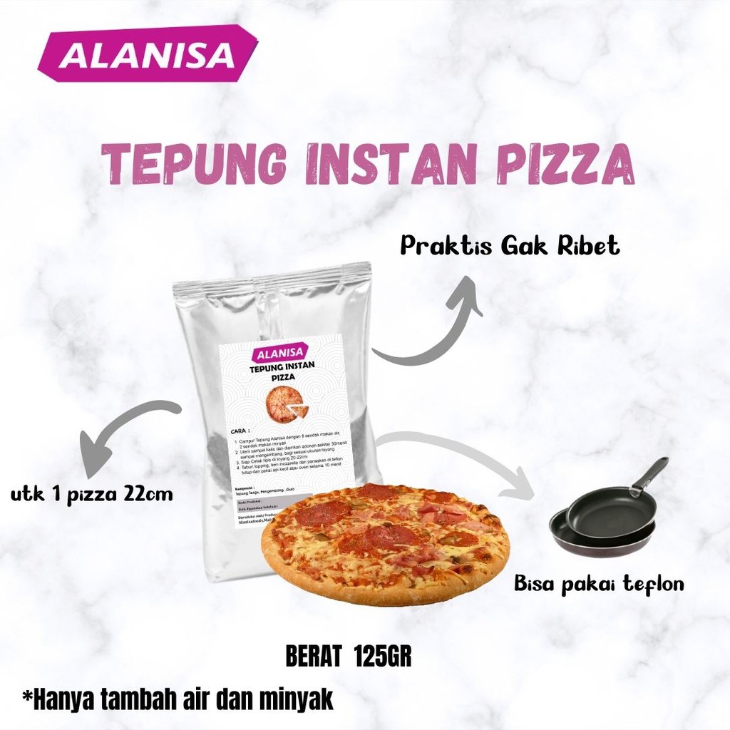 Jual TEPUNG PIZZA INSTAN 125GR | Shopee Indonesia