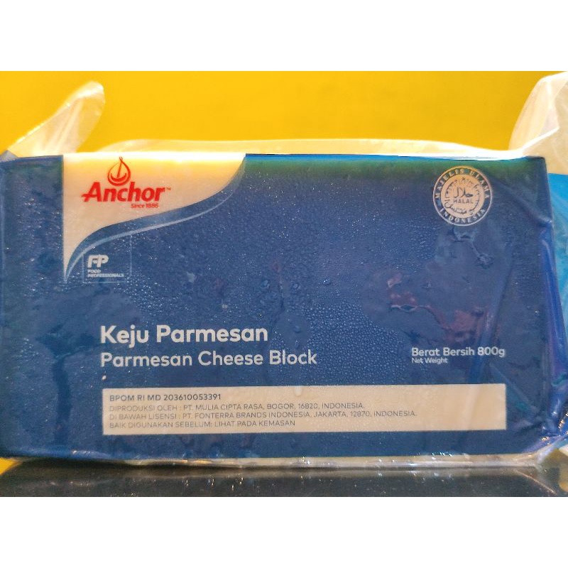Jual Keju Anchor Parmesan Block - 800g | Grab Only!!! | Shopee Indonesia