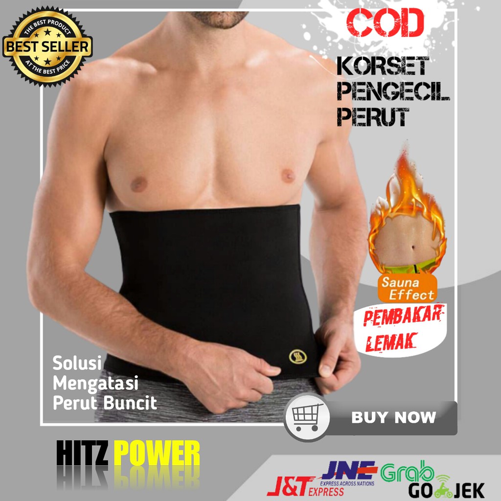 Jual Korset Pelangsing Perut Buncit Pria Wanita Alat Pembakar Lemak ...