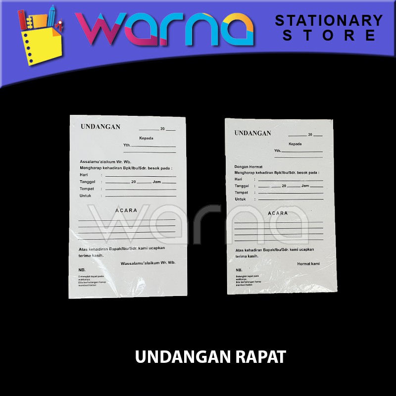 Jual UNDANGAN RAPAT | Shopee Indonesia