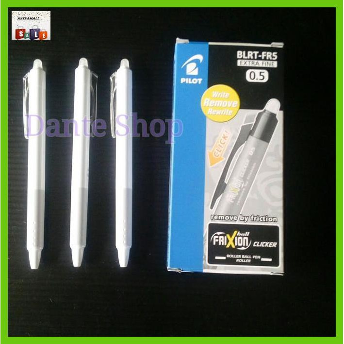 Jual Silutala- Pulpen Pilot Frixion White / Putih ( Tinta Hitam ...