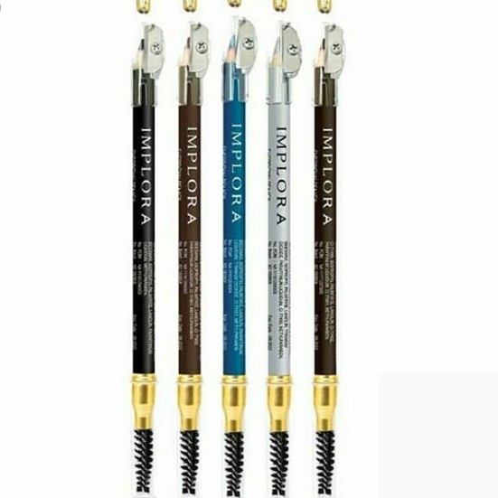 Jual IMPLORA Eyebrow - Pencil Alis 2IN1 | Shopee Indonesia