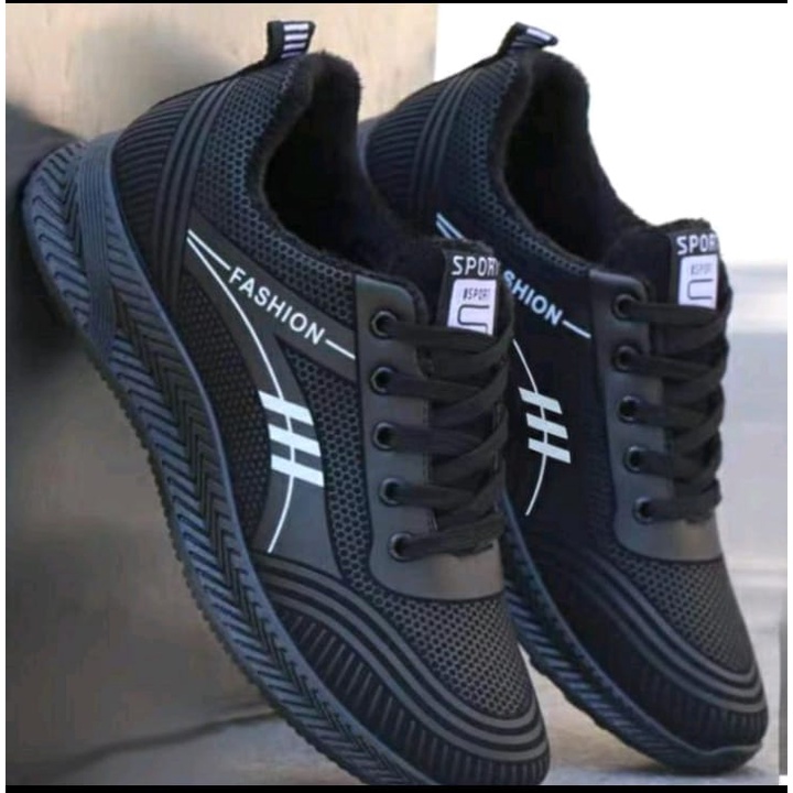 Jual Sepatu Pria Sneakers Pria Sepatu Olahraga Pria Sepatu Hitam Pria Sepatu Fashion Pria Sepatu ...