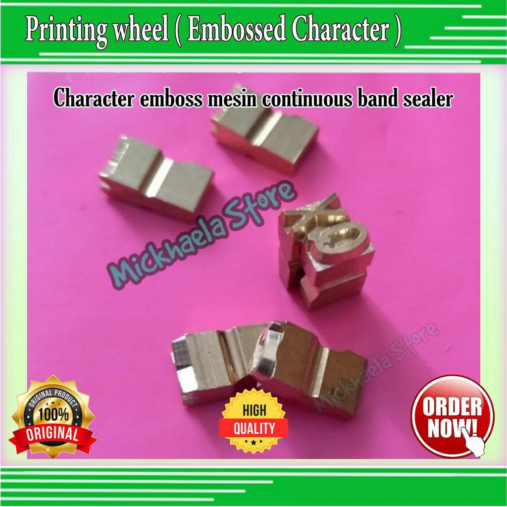 Jual Printing wheel character angka huruf Font number mesin continuous ...