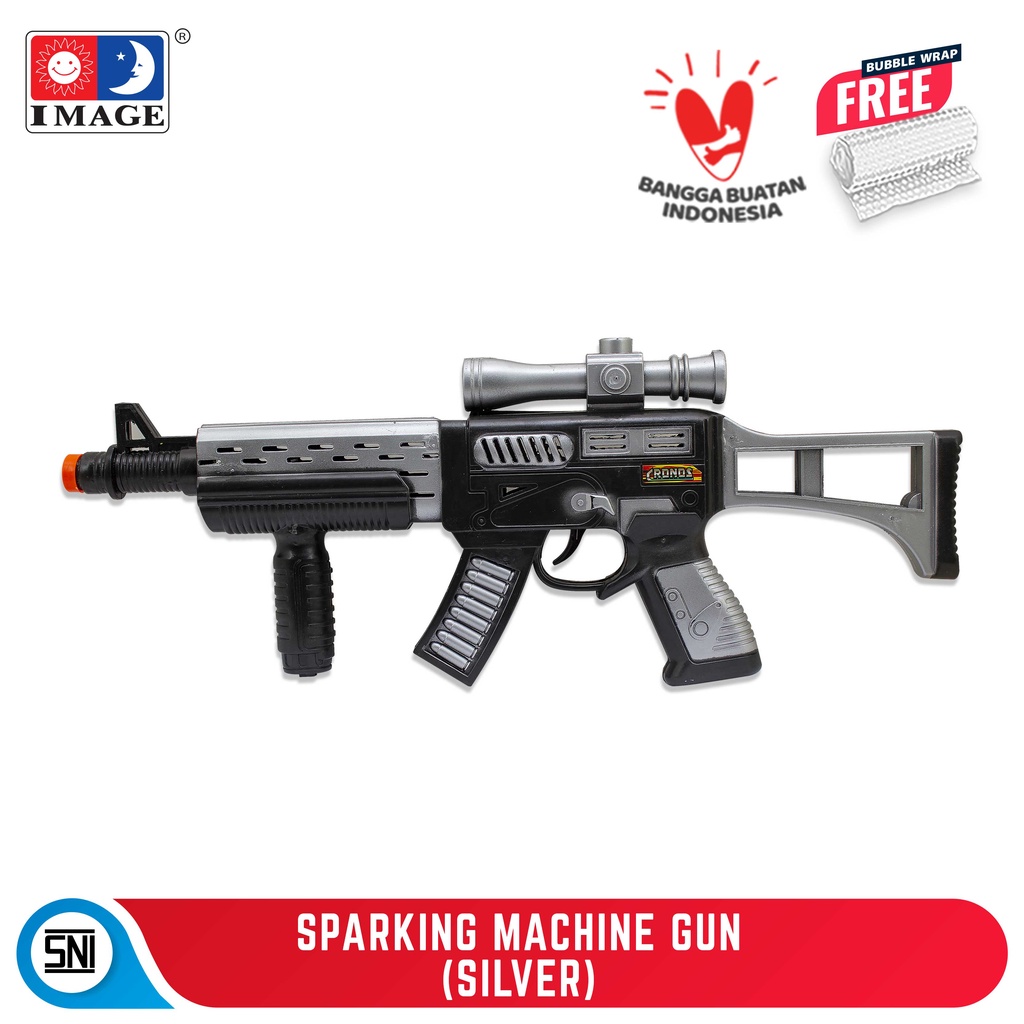 Jual IMAGE TOYS mainan Pistol Sparking Machine Gun | Shopee Indonesia