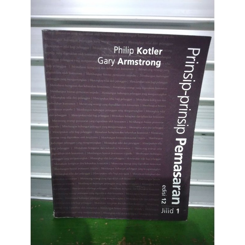 Jual PRINSIP-PRINSIP PEMASARAN JILID 1 OLEH PHILIP KOTLER DAN GARY ARMSTRONG | Shopee Indonesia