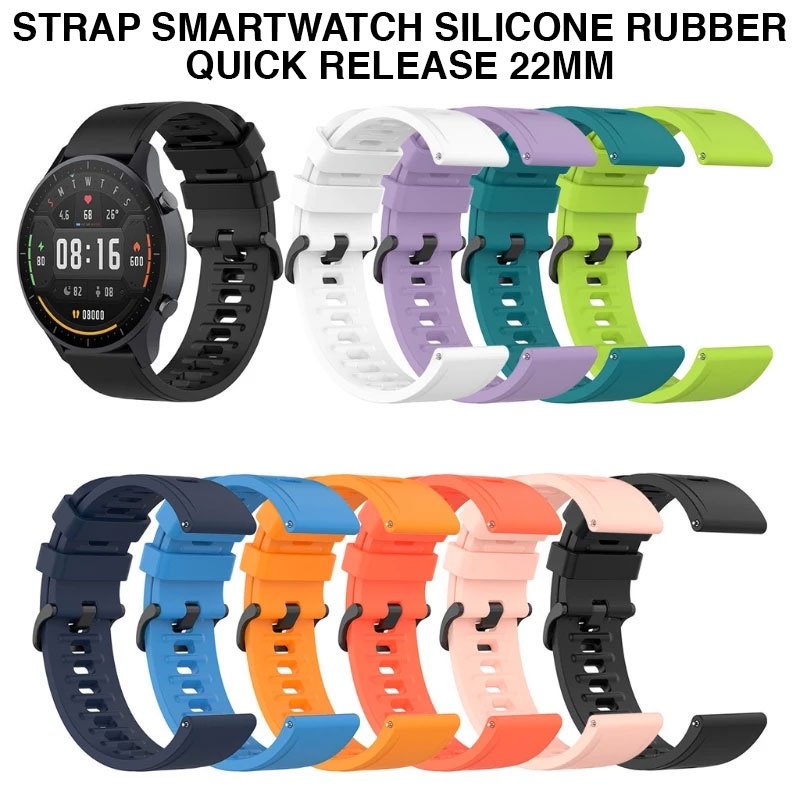 Jual Tali Jam Strap Xiaomi Mi Watch Wristband Silicone Quick Release 22mm Universal | Shopee ...