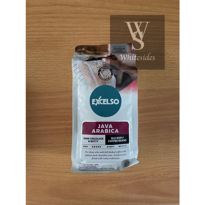 Jual Excelso Whole Bean / Bubuk 200gr Arabica Robusta Sumatra Java ...