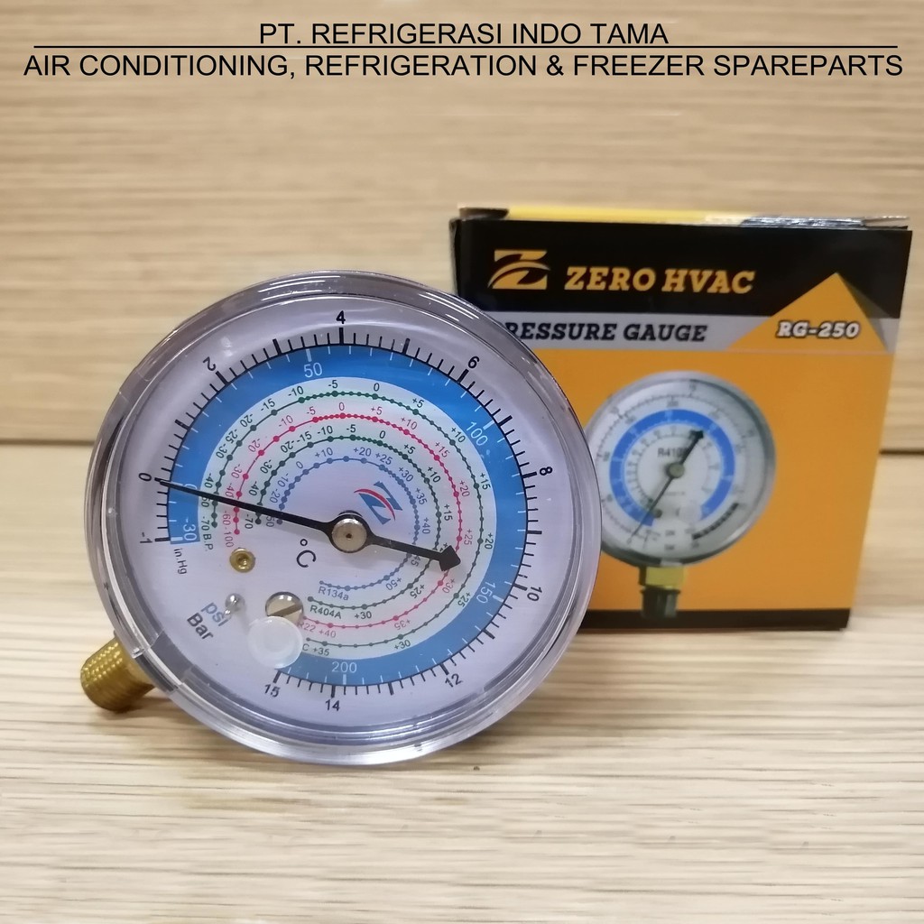 Jual PRESSURE GAUGE LT LOW R22 , R134 , R404 & R407 / METERAN MANIFOLD BIRU | Shopee Indonesia