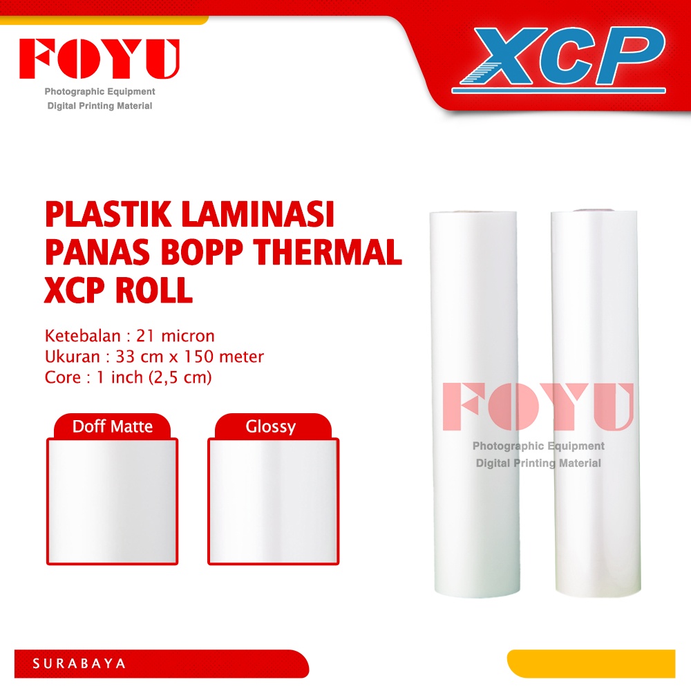 Jual Plastik Laminasi Laminating Hot Panas BOPP Thermal XCP Roll ...
