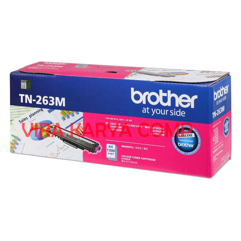 Jual Toner Brother TN - 263 HL-L3270CDW Magenta Original | Shopee Indonesia