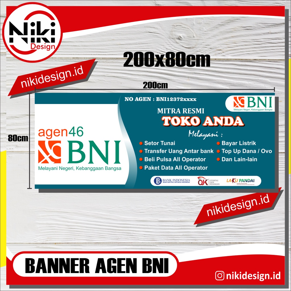 Jual BANNER BNI / BANNER AGEN 46 BNI / CETAK BANNER BNI / BNI / AGEN 46 ...