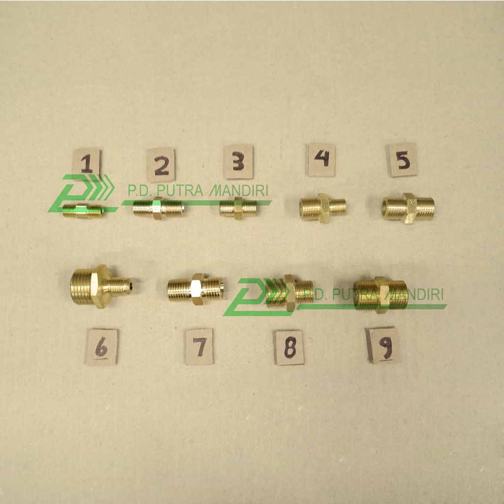 Jual Dobel Nepel 1/2 x 3/8 Kuningan - (Double Nipple) | Shopee Indonesia