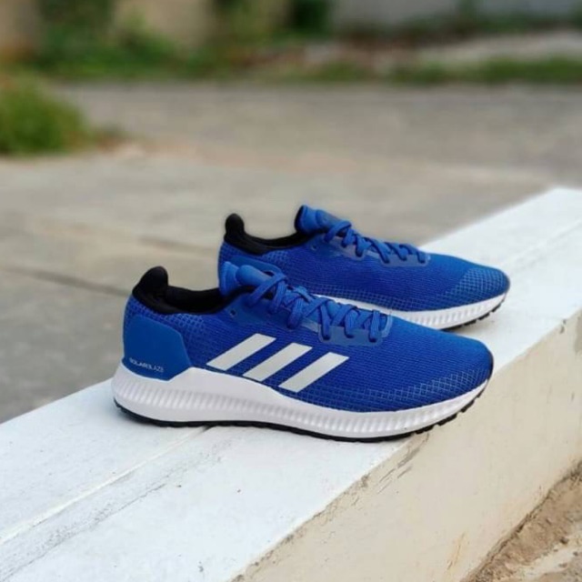 Jual ORIGINAL UNISEX ADIDAS SOLAR BLAZE BLUE / WHITE | Shopee Indonesia