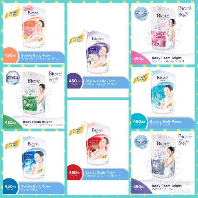 Jual BIORE Body Foam Pouch 400ml/380ml | Shopee Indonesia