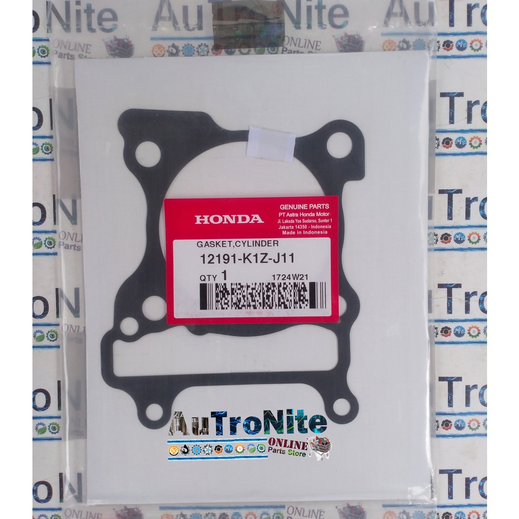 Jual Packing Gasket Blok Cylinder Comp 12191-K1Z-J11 Original Honda AirBlade Giorno 125 Vario SH ...