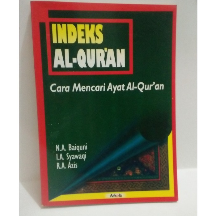 Jual Buku indeks Al quran CARA MENCARI AYAT AYAT ALQURAN | Shopee Indonesia
