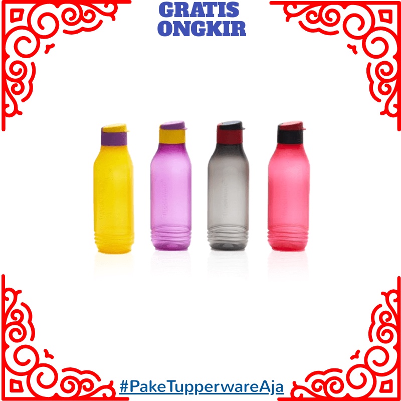 Jual Botol Minum Tupperware Flip - Tempat Minum Tupperware 750ml (1pc ...