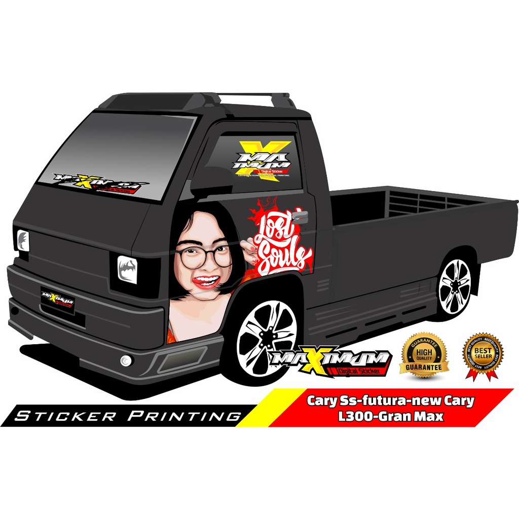 Jual STICKER PINTU SAMPING L300 / STICKER PINTU SAMPING ALL TYPE MOBIL ...