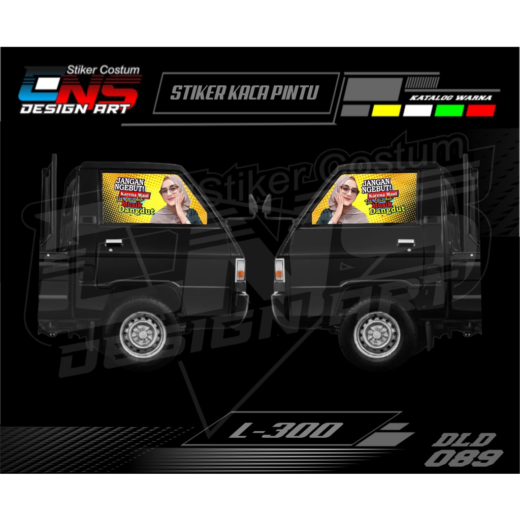 Jual Stiker Kaca Pintu Depan One Way Mitsubishi L300 Pick Up Sticker ...