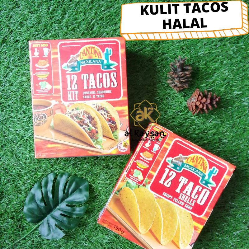 Jual KULIT TACOS TORTILLA TACOS cantina mexicana kit 12pcs 325gr HALAL ...