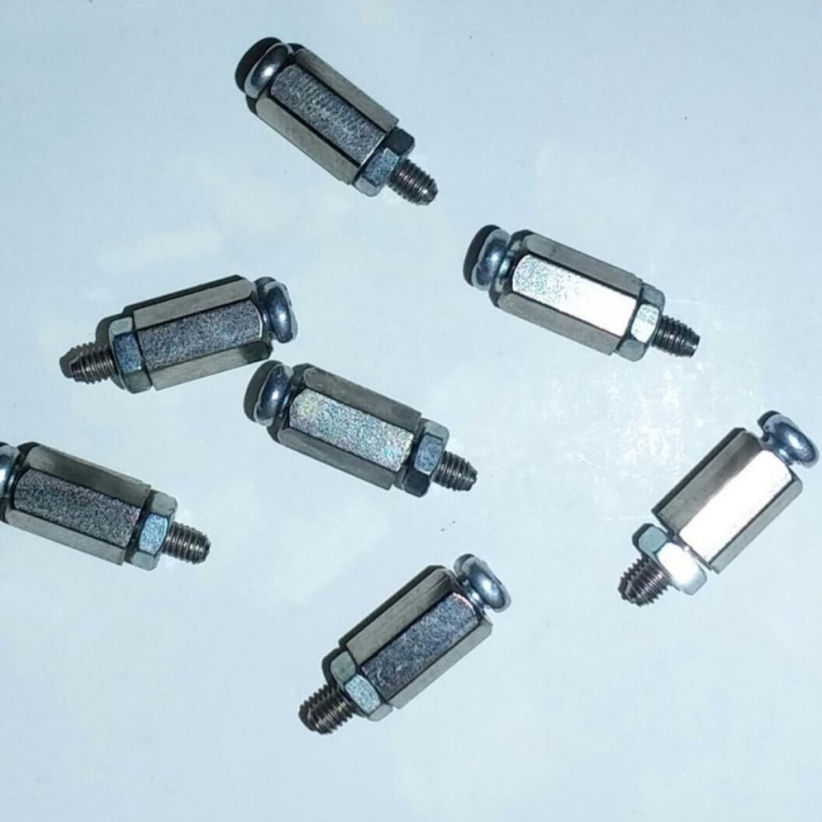 Jual spacer besi m3 1cm silver / spiser besi 10mm / spicer 1 cm ...