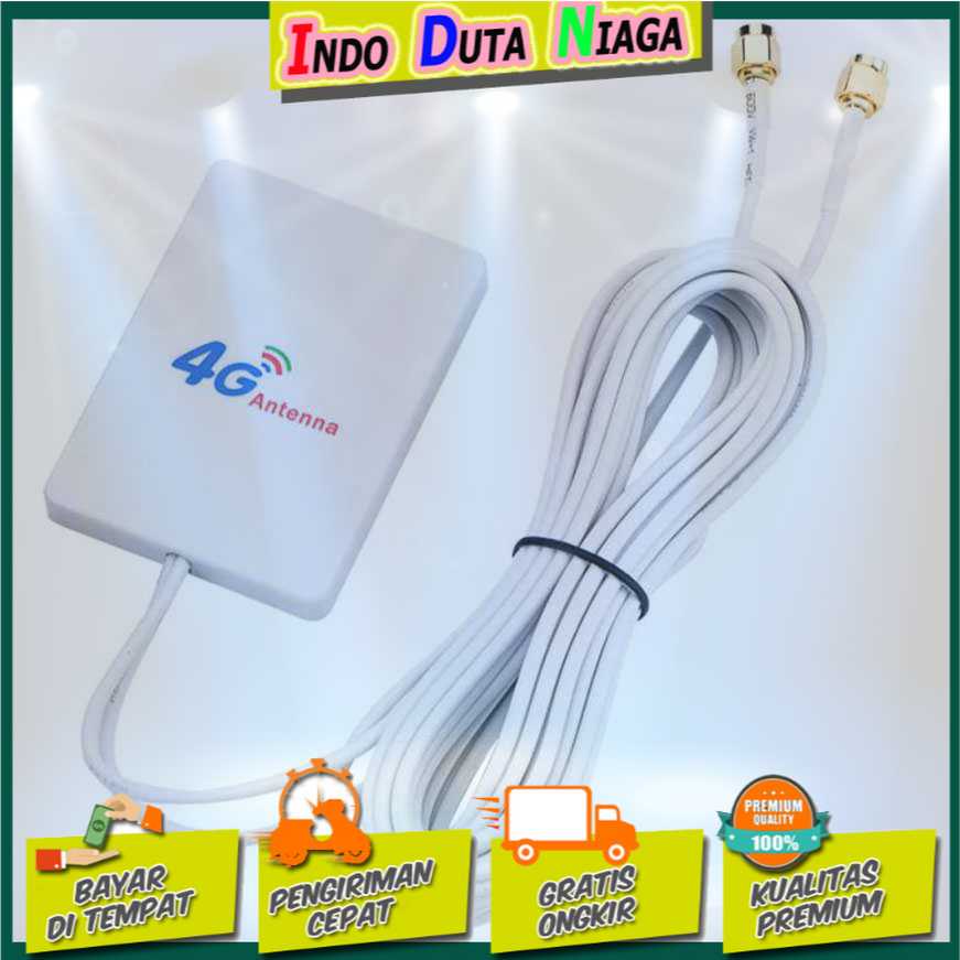 Jual IDN TECH - D-LENP Antena Eksternal 3G 4G LTE 28dBi SMA Connector 3 ...