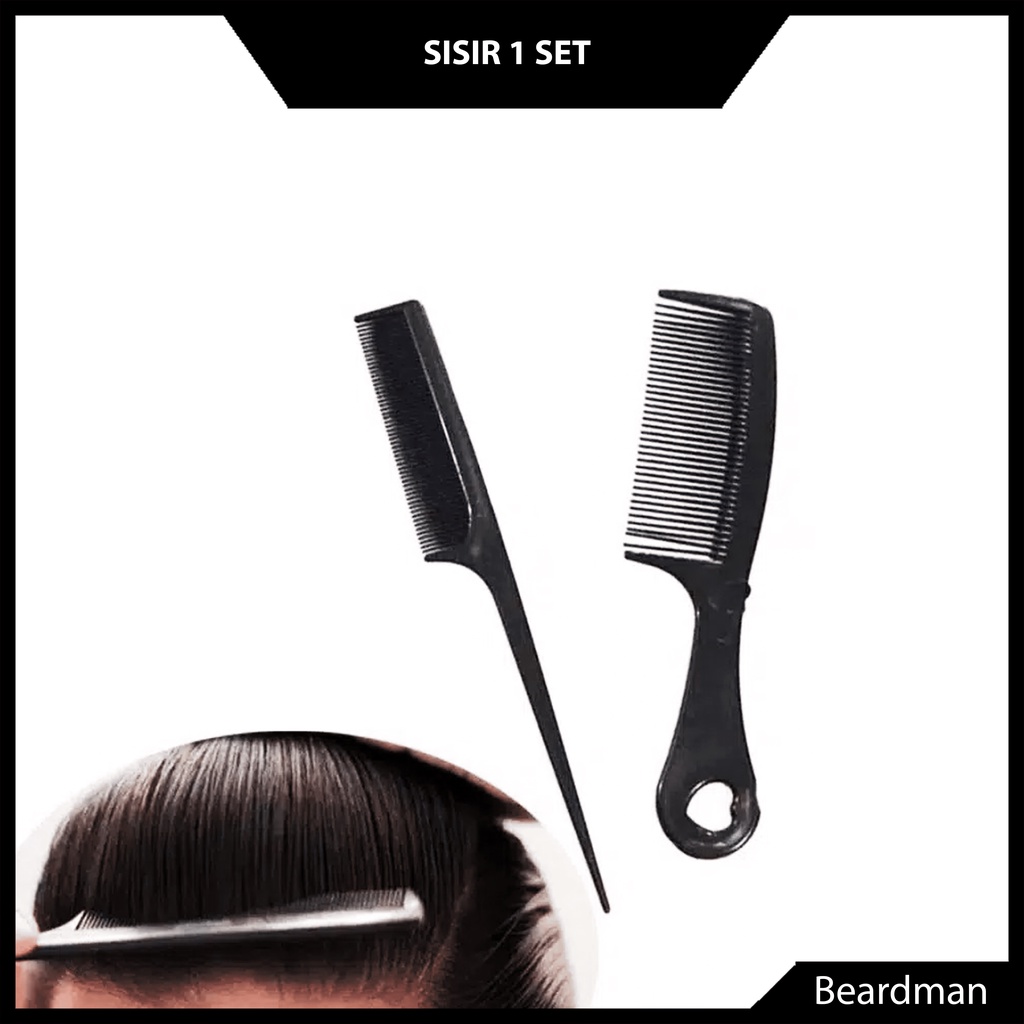 Jual Satu Set Sisir Hitam Polos AX Berisi 2 atau Sepasang | Shopee ...