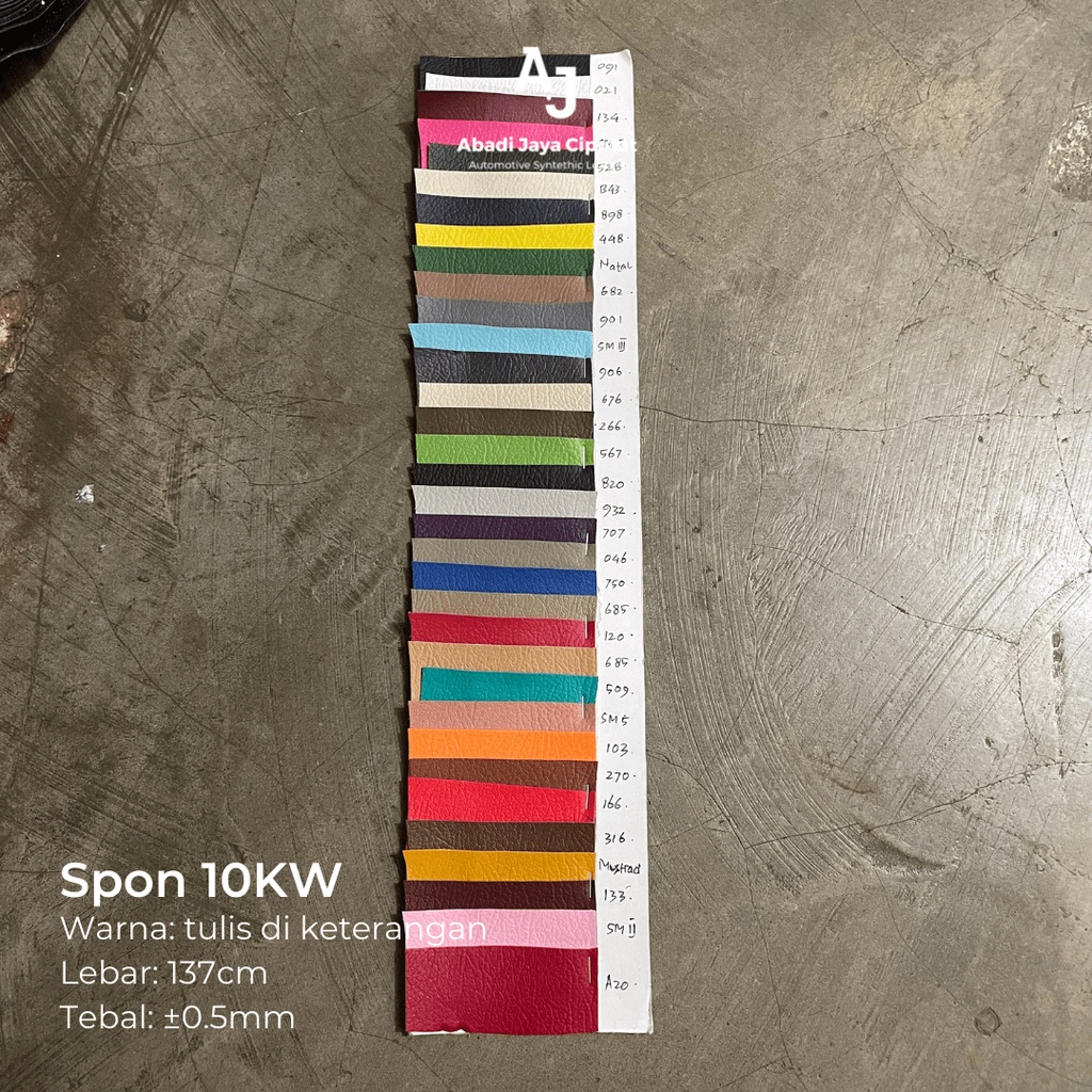 Jual Bahan Spon Kulit Sintetis Meteran / Bahan Tas / Bahan Sepatu ...