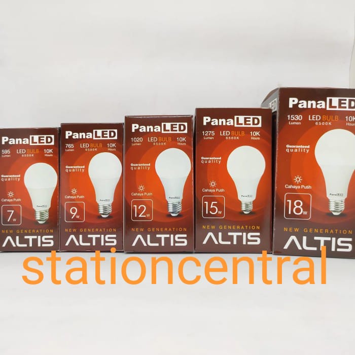 Jual Lampu Panaled Altis 5w 7w 9w 12w 15w 18w Lampu Led Bulb panaled altis 5watt 7watt 9watt ...