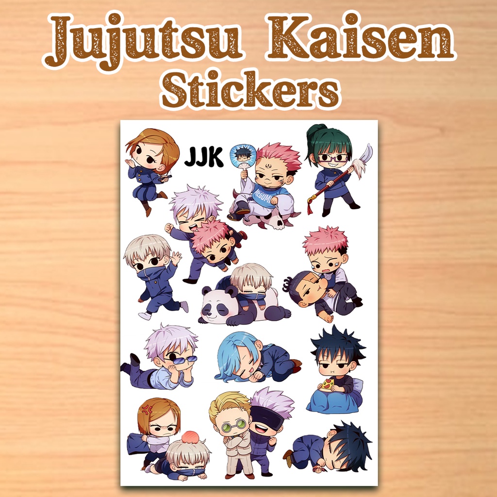 Jual 13 pcs Jujutsu Kaisen Sticker Stiker Waterproof Anti Air JJK Chibi ...