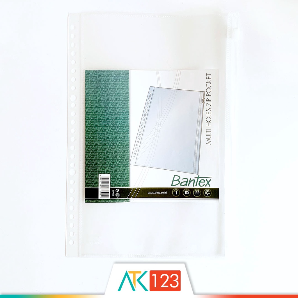 Jual Multiholes Zipper (Zip) Pocket B5 , 26 Holes - Bantex 8073 ...