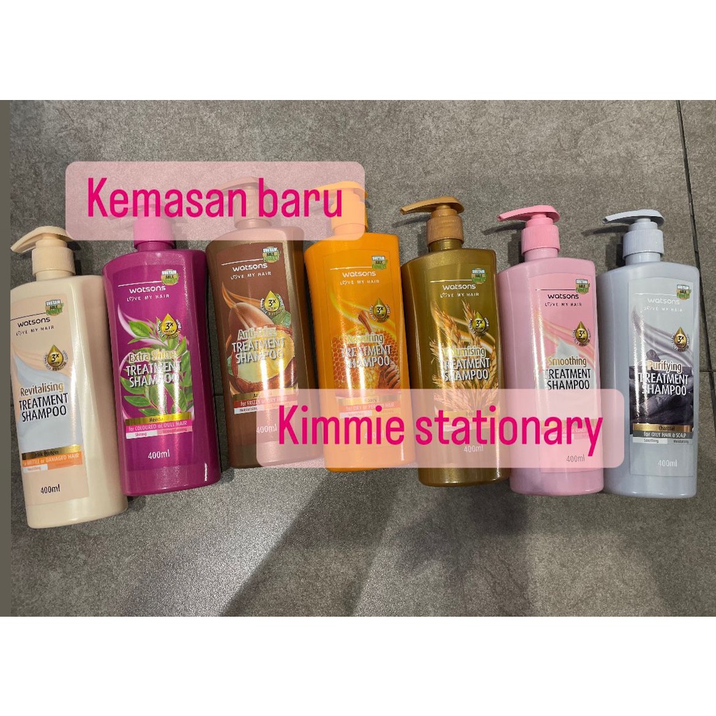Jual WATSONS SHAMPOO TREATMENT 400 ML/SHAMPOO WATSONS | Shopee Indonesia
