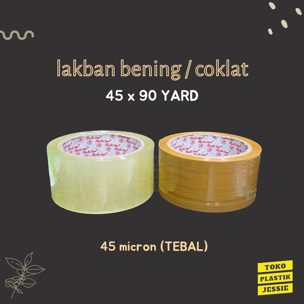 Jual OPP / Isolasi / Lakban Bening / Coklat 45 x 90 yard x 45 micron ...