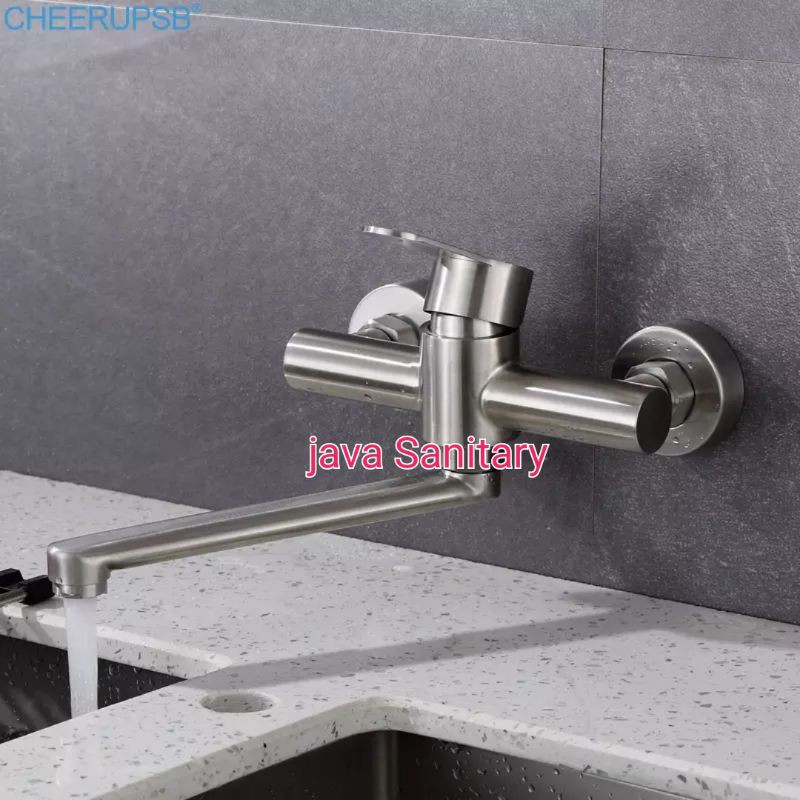 Jual Kran Air Kran Cuci Piring Panas Dingin Full Stainless Tebal ...